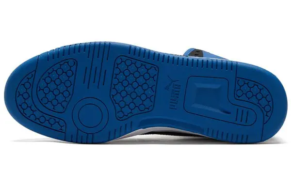 PUMA Rebound Joy High Top Sneakers - White/black/blue