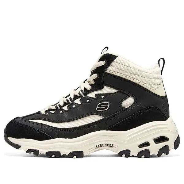 Sketchers D'lites High Top Sneakers - Black/beige