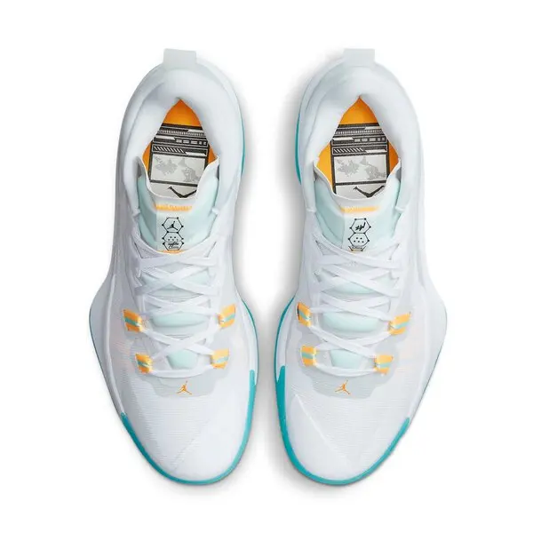 JORDAN Air Zion 1 Pf Athletic Sneakers - White/blue