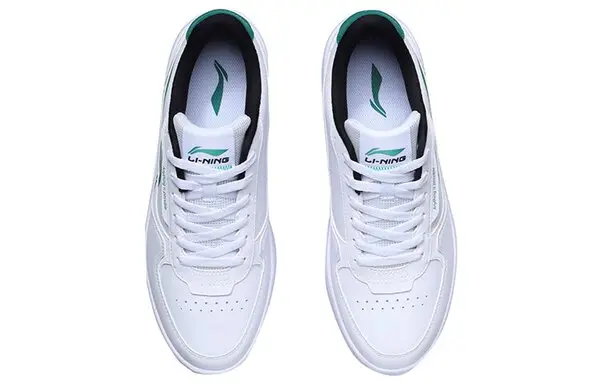 LI-NING Classic Leisure Sneakers - White/green/black