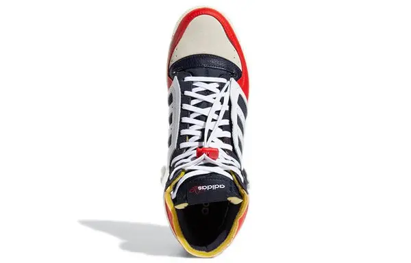 Adidas Top Ten De High Top Sneakers - White/black/red