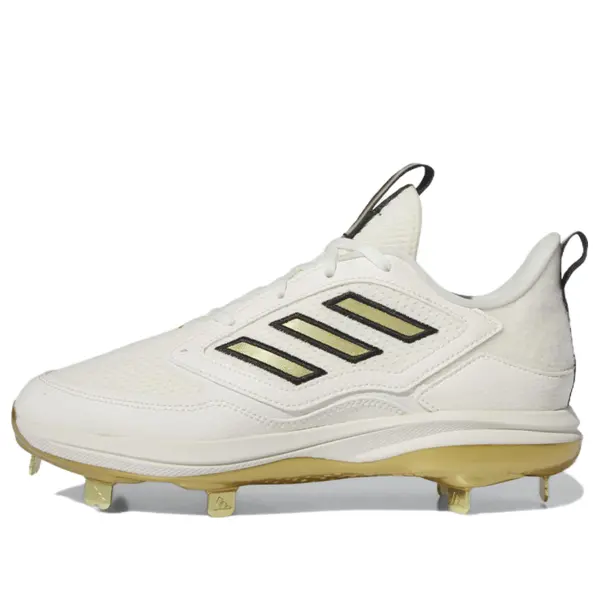Adidas Purehustle 3 Baseball Cleats - White/gold