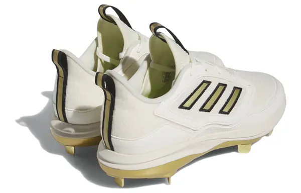Adidas Purehustle 3 Baseball Cleats - White/gold