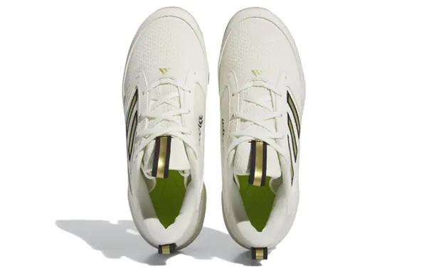 Adidas Purehustle 3 Baseball Cleats - White/gold
