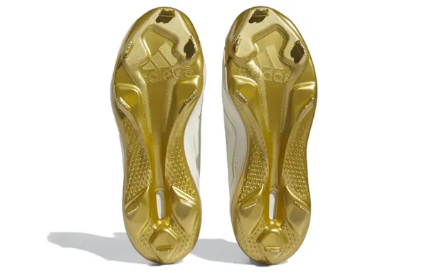 Adidas Purehustle 3 Baseball Cleats - White/gold