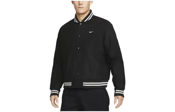 Nike Nsw Varsity Jacket - Black/white