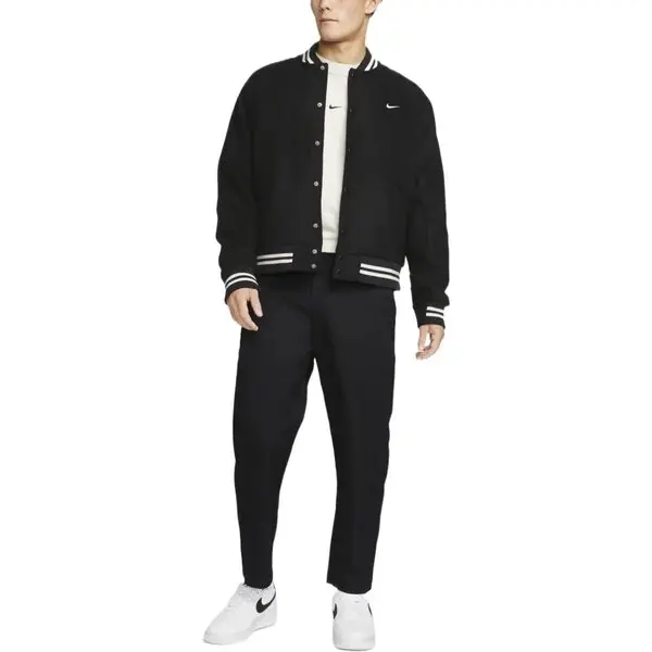 Nike Nsw Varsity Jacket - Black/white