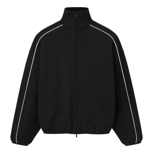 Fear Of God Modern Track Jacket - Jet Black/white Cloud