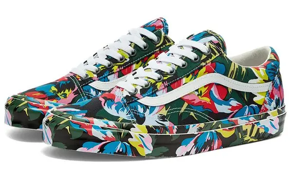 VANS Kenzo X Og Old Skool Lx Floral Green - Black/red/blue