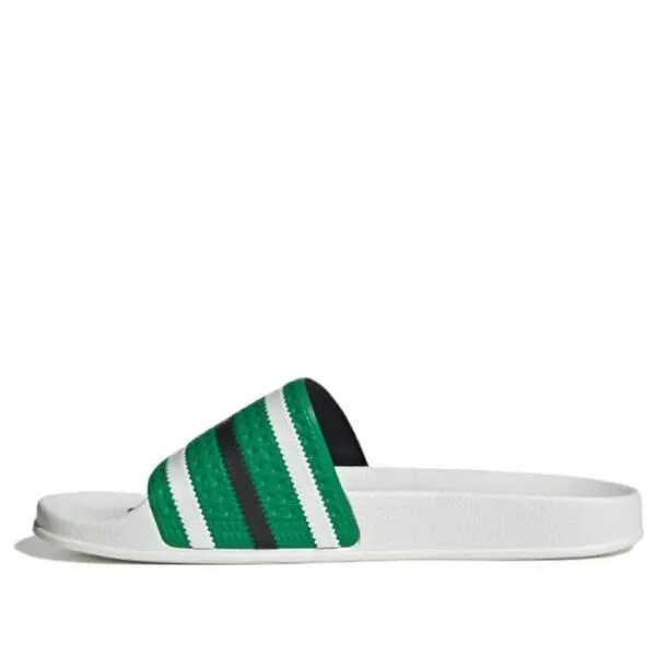 Adidas Adilette Slides - Green/white