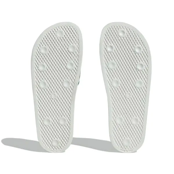 Adidas Adilette Slides - Green/white