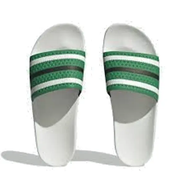 Adidas Adilette Slides - Green/white