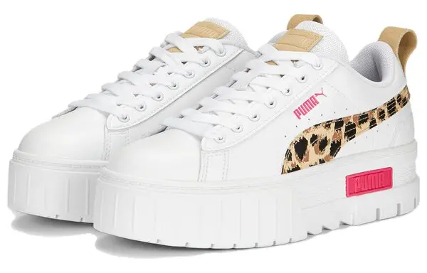 PUMA Mayze Animal Print Low Top Sneakers