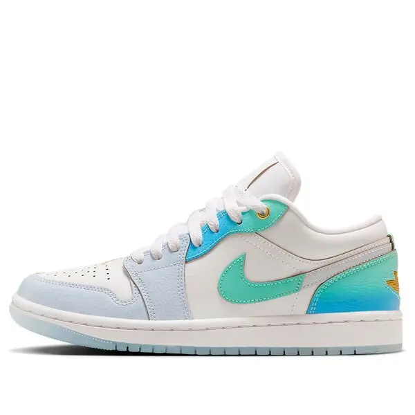 JORDAN Air 1 Low Se "emerald Rise" Sneakers - White/emerald Rise/white