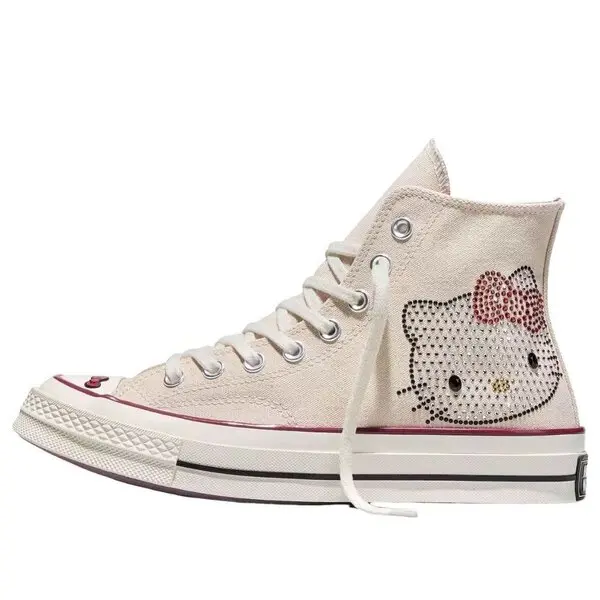 CONVERSE X Hello Kitty Chuck Taylor 70 Swarovski High Top Sneakers