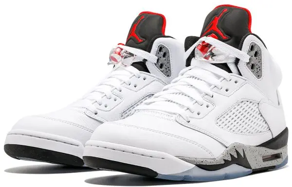 JORDAN Air 5 Retro 'white Cement' Sneakers