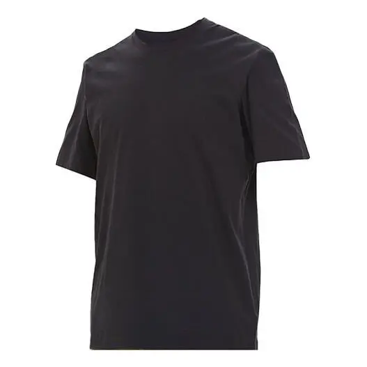 Adidas Y-3 Back Printing Round Neck Casual Short Sleeve - Black