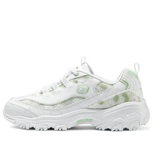 Sketchers Sport D'lites 1.0 Sneakers - White/green