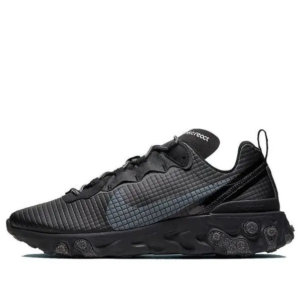 Nike React Element 55 'quilted Grid' Sneakers - Black