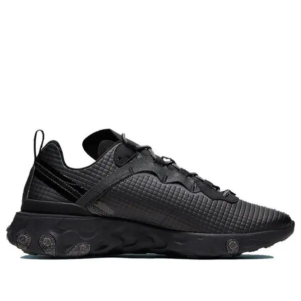 Nike React Element 55 'quilted Grid' Sneakers - Black