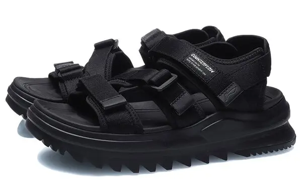 LI-NING Cf Wushi 5s Adjustable Strap Sandals - Black
