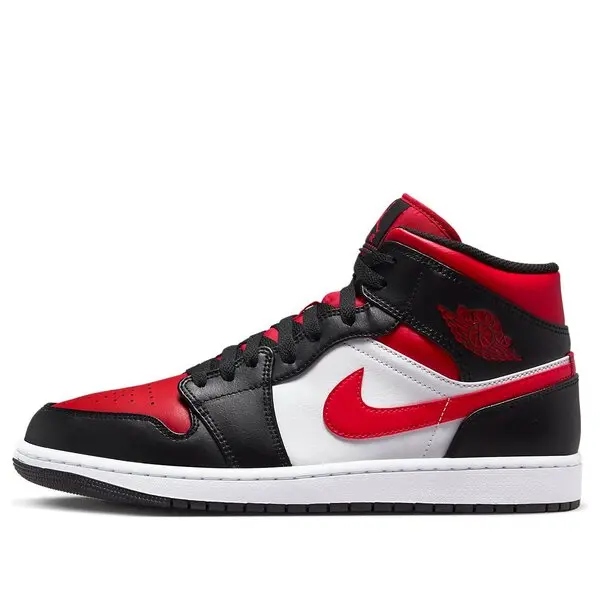 JORDAN 1 Mid "bred Toe" Sneakers - Red