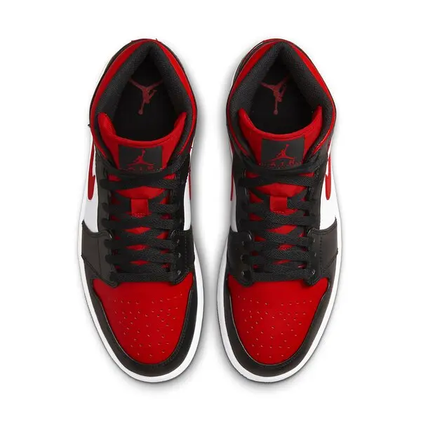 JORDAN 1 Mid "bred Toe" Sneakers - Red