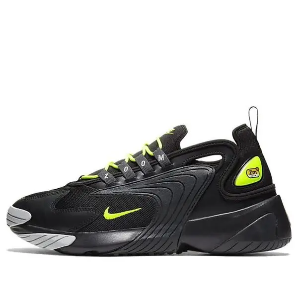 Nike Zoom 2k Athletic Sneakers - Black/volt-anthracite-wolf Grey