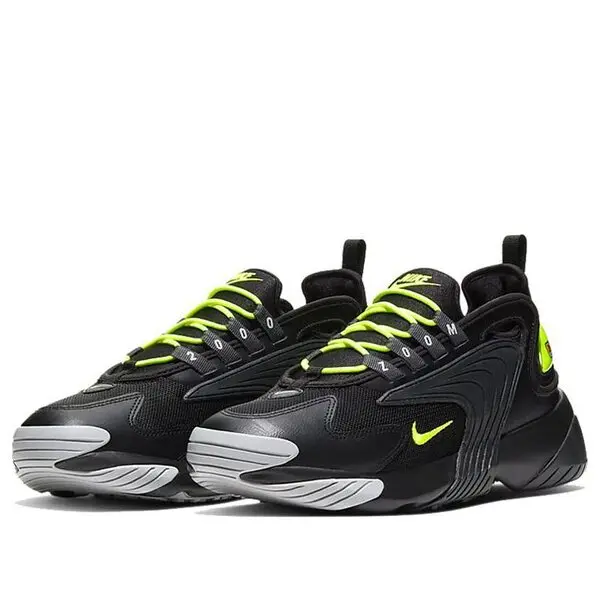Nike Zoom 2k Athletic Sneakers - Black/volt-anthracite-wolf Grey