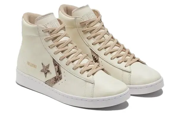 CONVERSE Pro Leather High Snakeskin Sneakers - White
