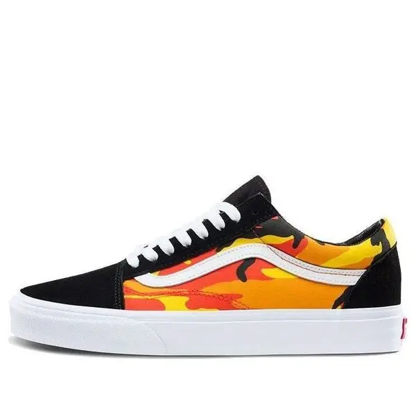 VANS Old Skool 'pop Camo' Lace-up Sneakers - Orange