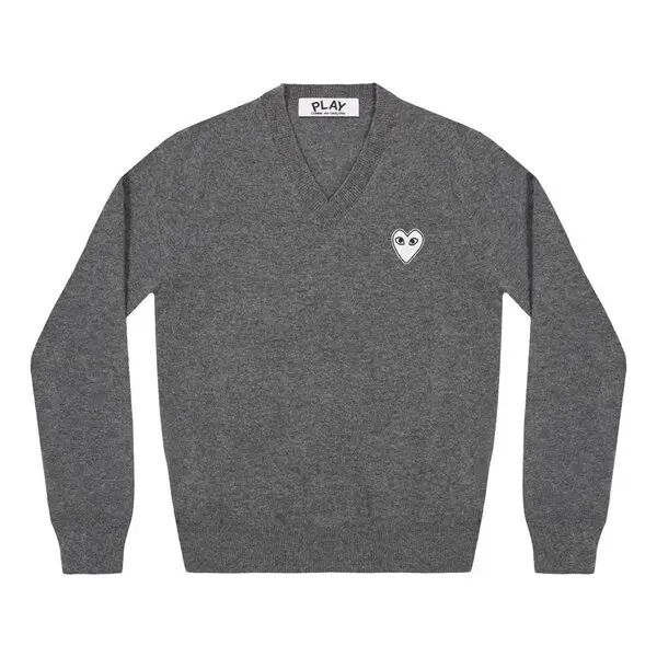 Play Comme Des Garcon V-neck Pullover With Emblem