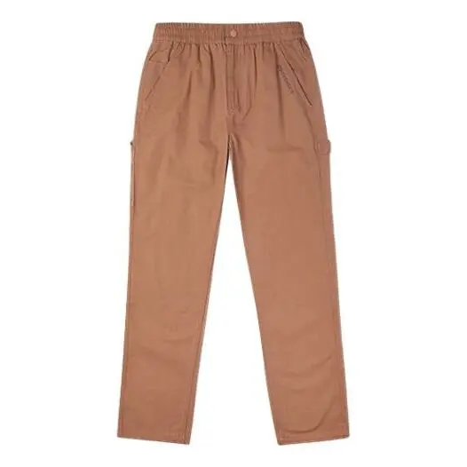 CONVERSE Logo Straight Leg Casual Trousers - Brown
