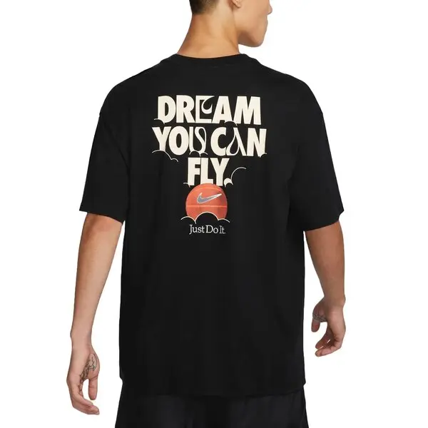 Nike Max90 Basketball T-shirt Asia Sizing - Black