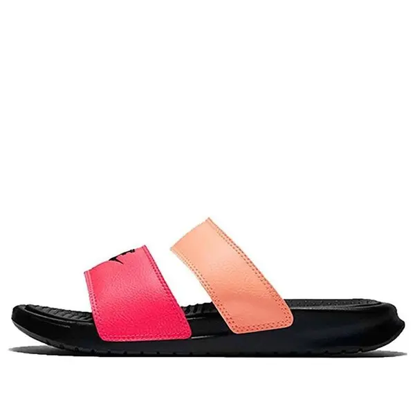 Nike Benassi Duo Ultra Slide Sandals - Racer Pink/black/sunset Glow