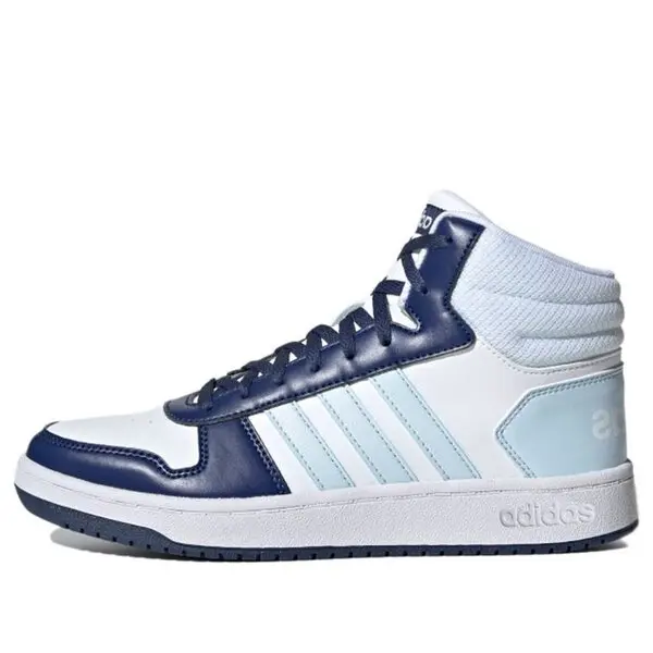 Adidas Hoops 2.0 Mid Sneakers - White/blue