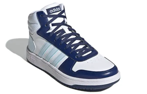 Adidas Hoops 2.0 Mid Sneakers - White/blue