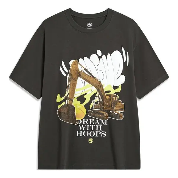 LI-NING Badfive Graphic T-shirt 'black - Black/multi-color