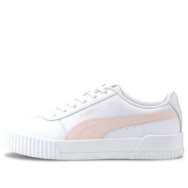PUMA Carina Leather Sneakers - White/pink