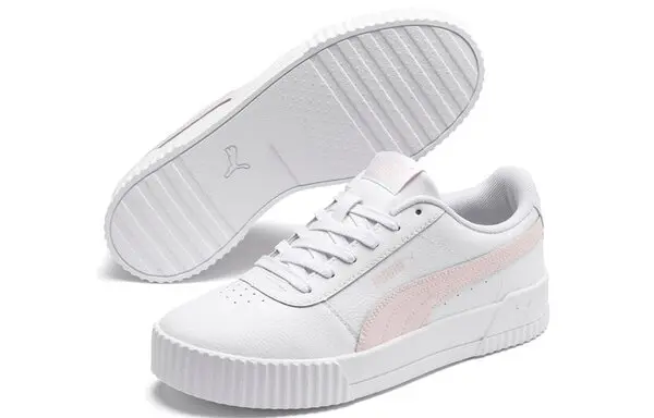 PUMA Carina Leather Sneakers - White/pink