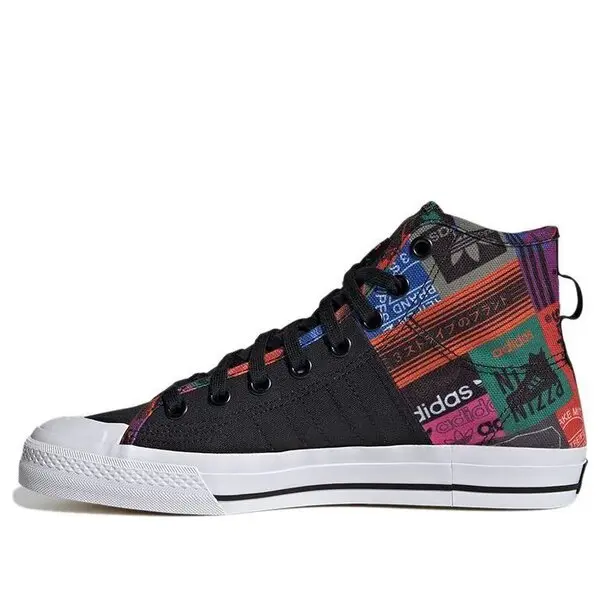 Adidas Nizza Hi Rf High Top Sneakers - Black/orange