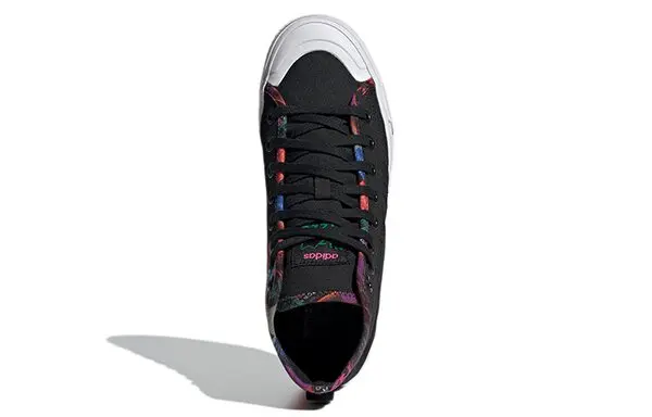 Adidas Nizza Hi Rf High Top Sneakers - Black/orange