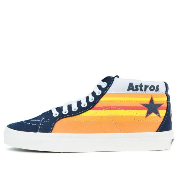 VANS Mlb X Sk8-mid Reissue Astros Sneakers - Blue/yellow