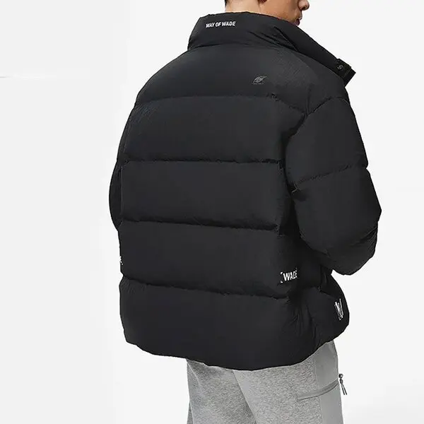 LI-NING Way Of Wade Graphic Short Down Jacket - Black