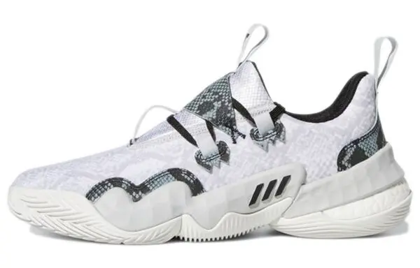 Adidas Trae Young 1 "snakeskin" Sneakers - White/black