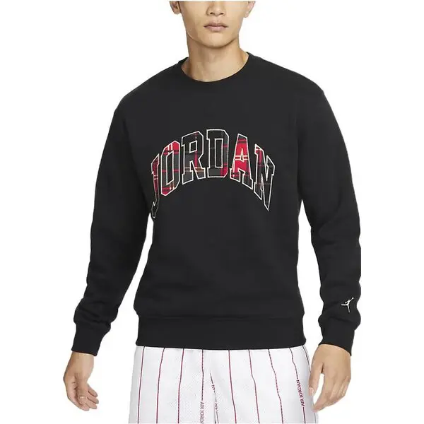 JORDAN Logo Crewneck Sweater - Black/multi-color
