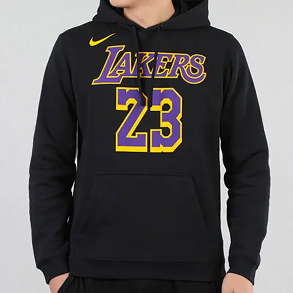 Nike Los Angeles Lakers Lebron James Basketball Hoodie - Black