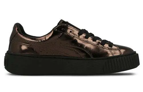 PUMA Basket Platform "metallic Bronze" Sneakers