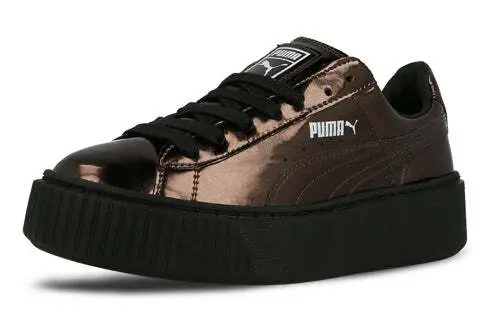 PUMA Basket Platform "metallic Bronze" Sneakers