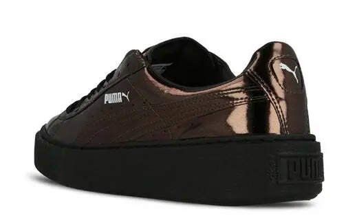 PUMA Basket Platform "metallic Bronze" Sneakers